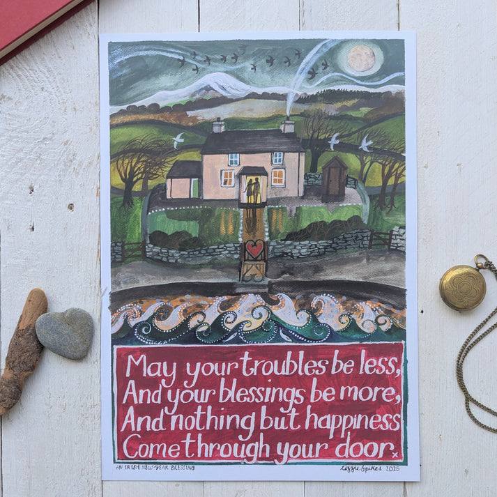 Irish New Year Blessing Fine Art Print – Driftwood Designs